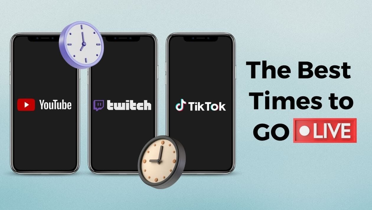 Best time to stream on Twitch, go live on TikTok and Youtube