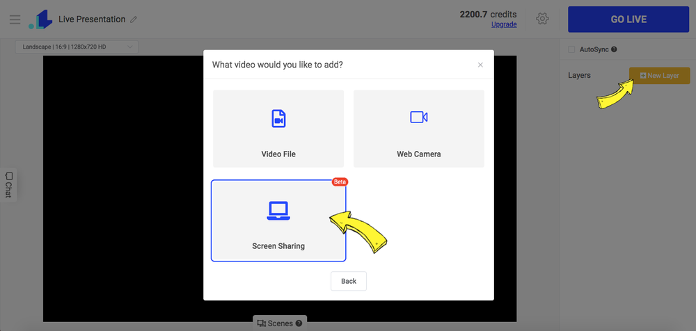 Add a circular camera in your live stream
