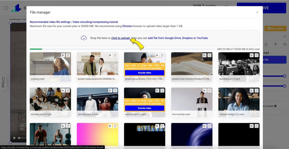 How to stream a pre-recorded video on Youtube Live