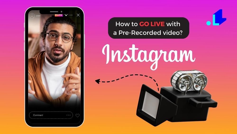 How to GO LIVE with a pre-recorded video on Instagram? 📼