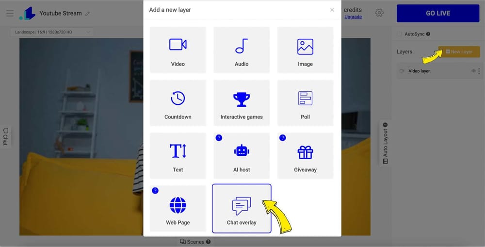 How to add a Youtube or Twitch Chat Overlay to a Stream?