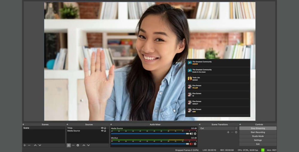 How to add a Youtube or Twitch Chat Overlay to a Stream?