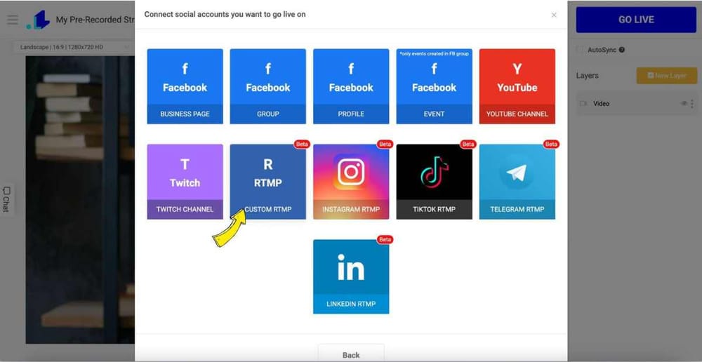 How to stream a pre-recorded video on Steam?