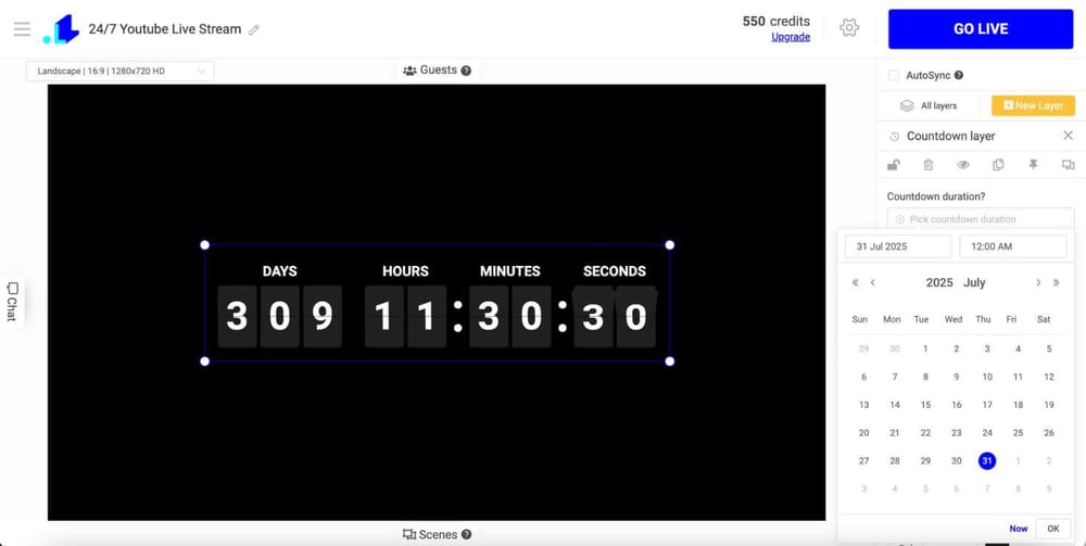 How to Create a Continuous YouTube Live Countdown ⏰