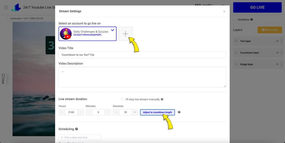 How to Create a Continuous YouTube Live Countdown ⏰