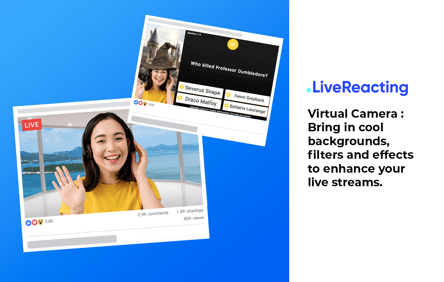 How to use a Virtual Camera in a Live Stream?