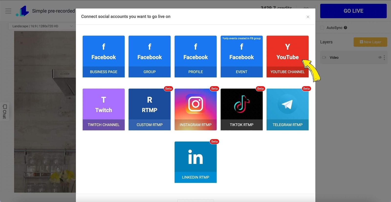 How to stream a pre-recorded video on Youtube Live