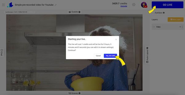 How to stream a pre-recorded video on Youtube Live