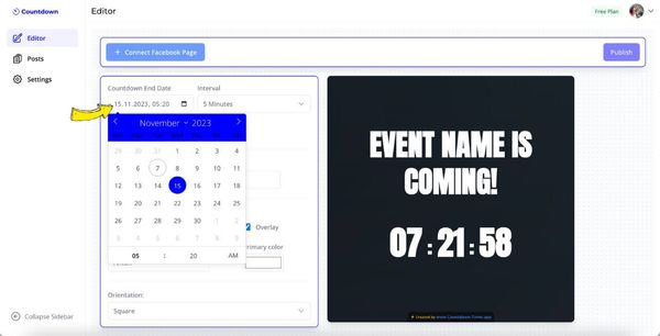 How to post a Live Countdown on Facebook in 2024? ⏰