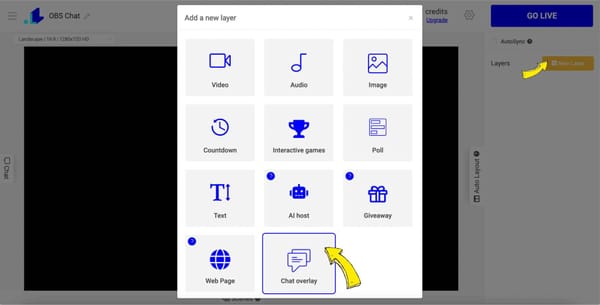 How to add a Youtube or Twitch Chat Overlay to a Stream?
