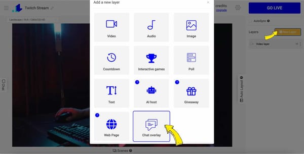 How to add a Youtube or Twitch Chat Overlay to a Stream?
