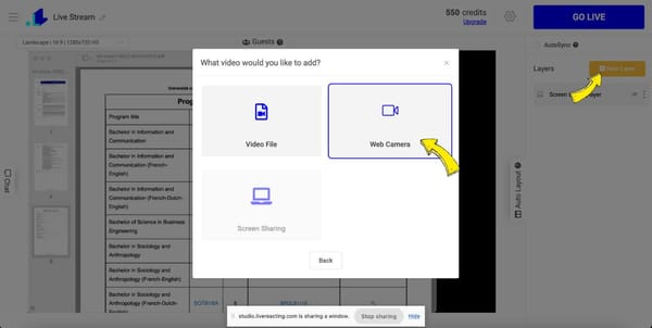 How to Live Stream Your Screen with a Webcam in the Corner?