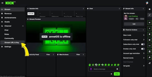 How to Get Kick Stream Key🔑